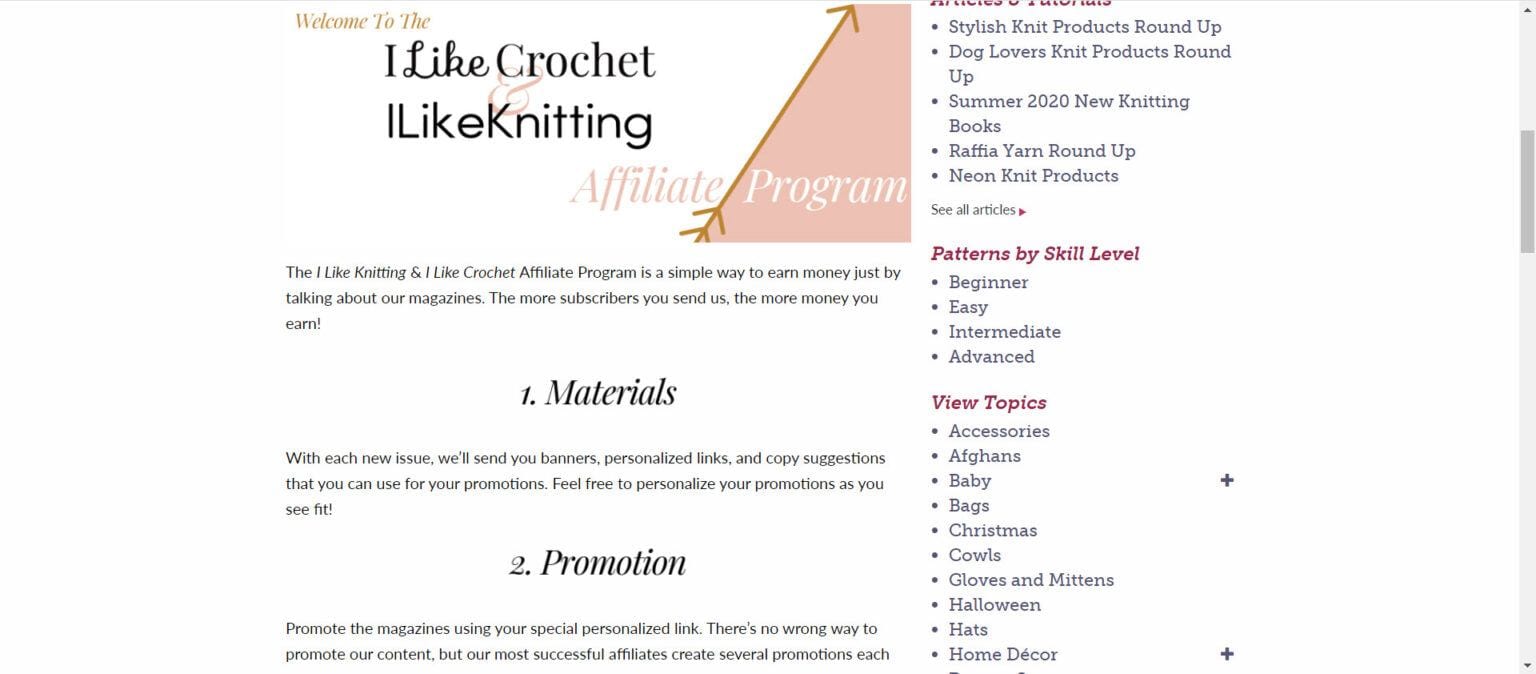 10 Knitting Affiliate Programs To Stitch Up In 2020